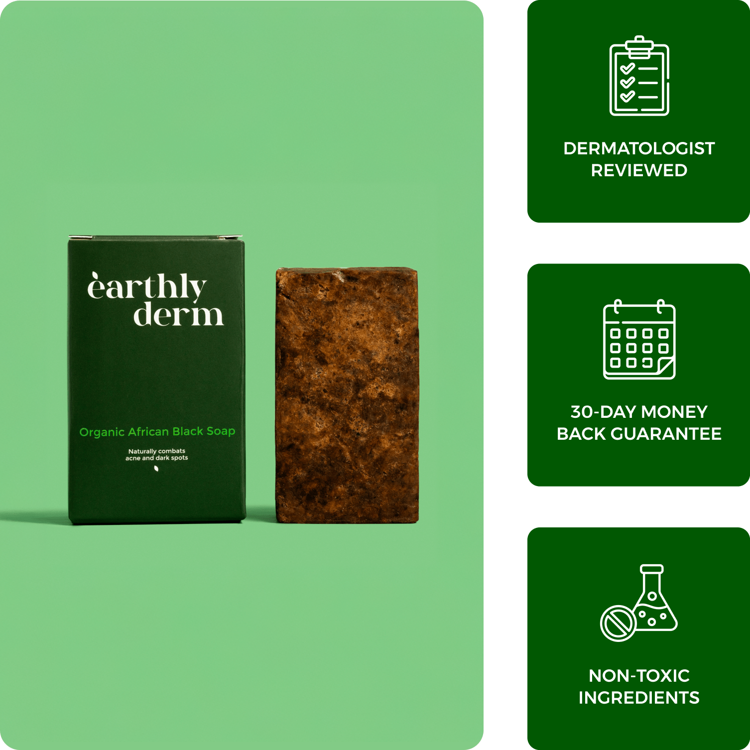 Anti Acne And Dark Spots African Soap Bar Earthly Derm